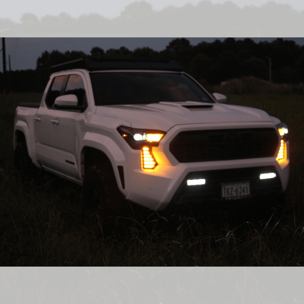 Front Fang Fog Light Kit w/DRL Fits 2024+ Toyota Tacoma