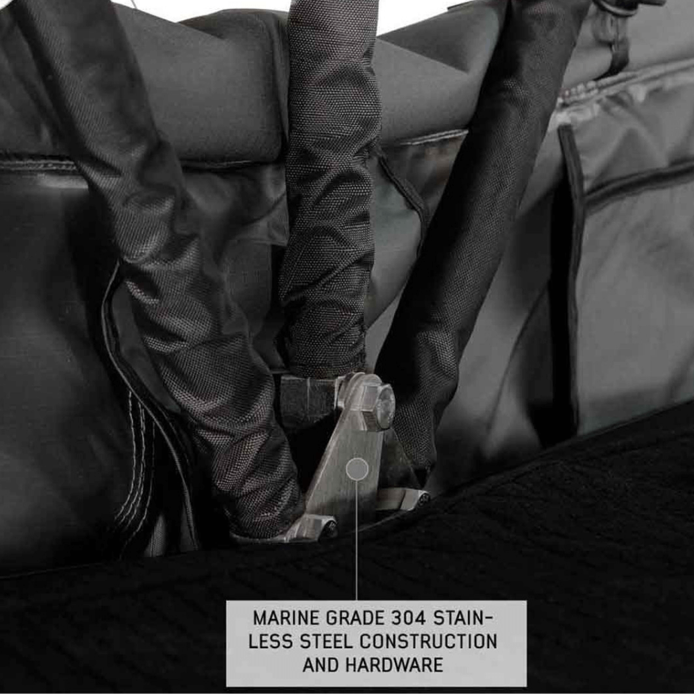 HD Nomadic 2 Extended Soft Shell Roof Top Tent, Grey Body & Green Rain