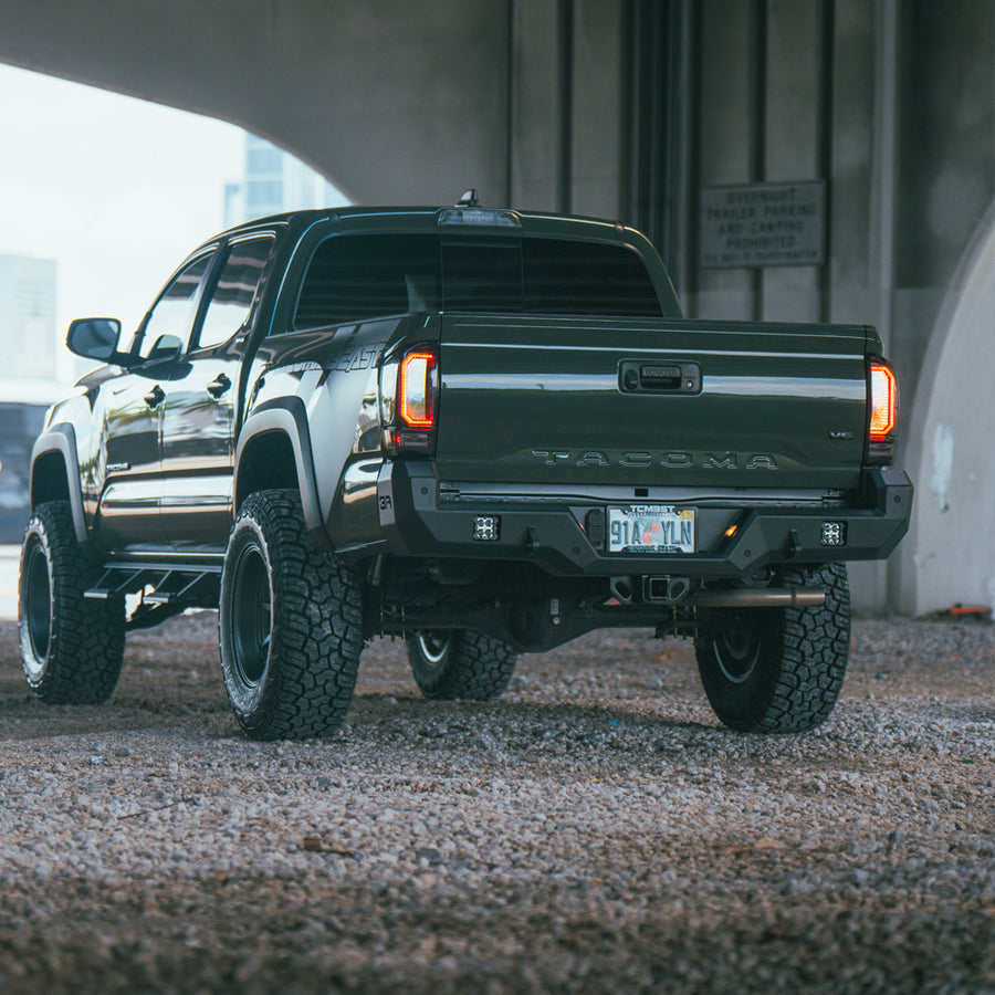 Tacoma Infinity Tail Lights Fits 2016–2023. Smoked, Plug & Play.