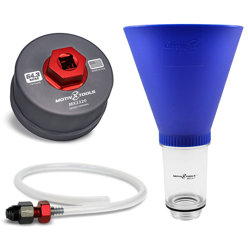 Oil Filter Wrench, Drain Tool & Funnel Bundle for Toyota 2.0L/5.7L Mot