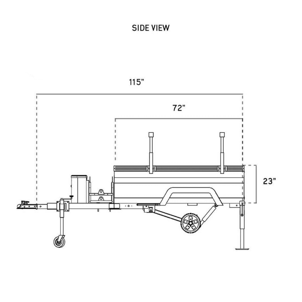 Off Road Trailer - Military Style With Full Articulating Suspension