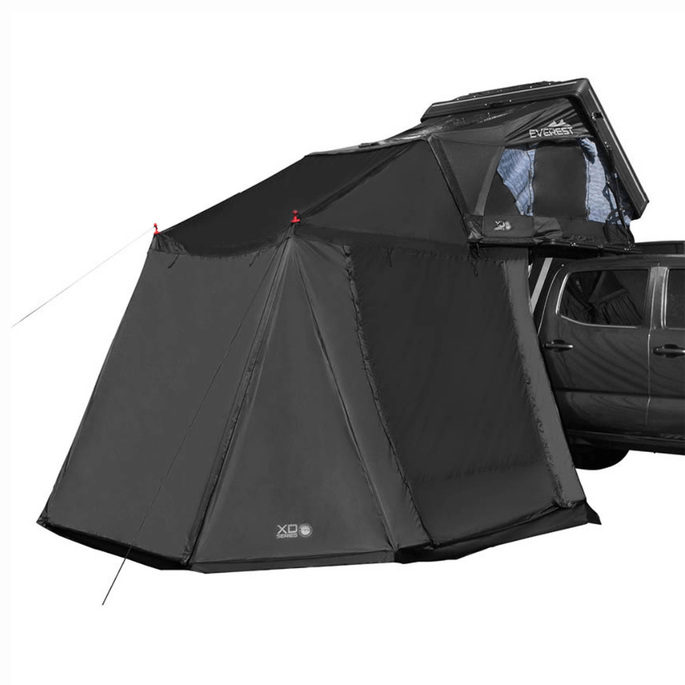 XD Everest Annex Room Roof Top Tent Extension - Black Body Grey Trim